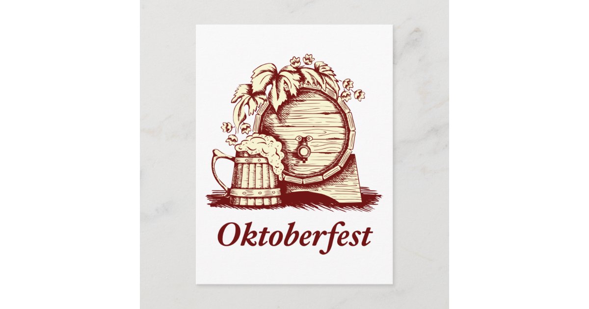 Vintage Oktoberfest Postcard | Zazzle