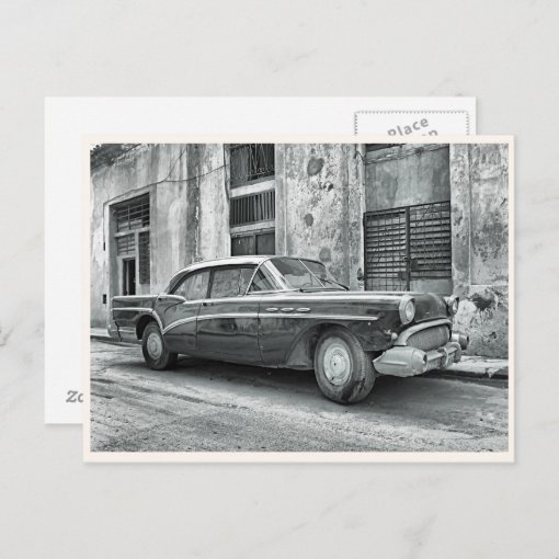 Vintage old car postcard | Zazzle
