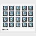Vintage Old Faithful in Yellowstone National Park Square Sticker | Zazzle