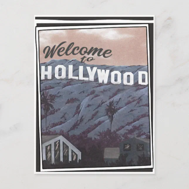 Vintage Old Hollywood Postcard | Zazzle