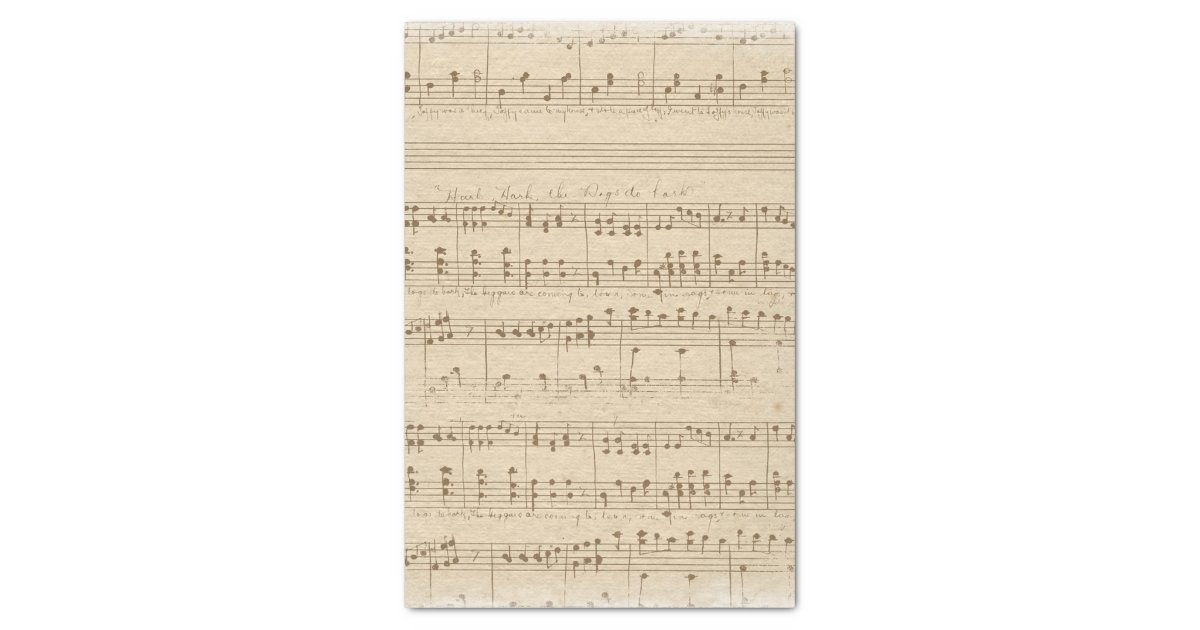vintage old music sheet | Zazzle