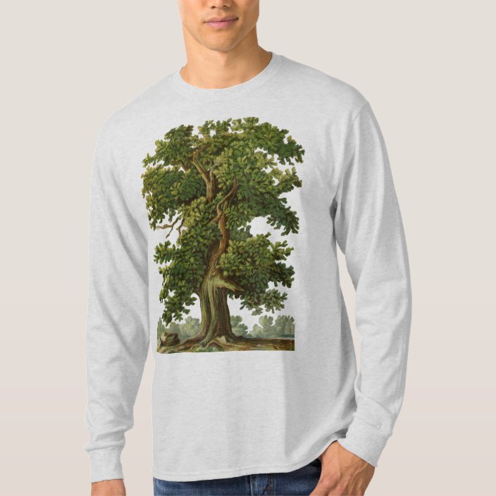 Vintage Old Oak Tree Gardening Tshirt | Zazzle.com
