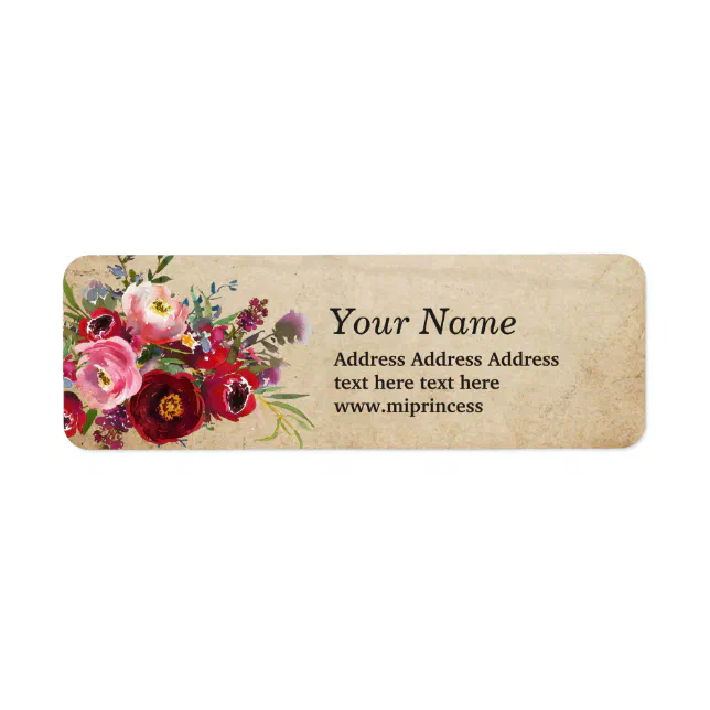 vintage, old paper, return address stickers | Zazzle