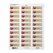 vintage, old paper, return address stickers | Zazzle