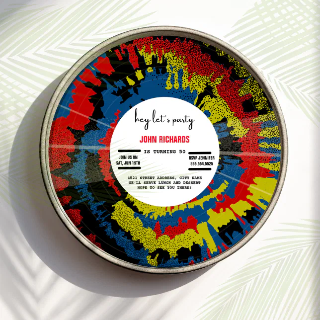 Vintage old Record Birthday invitation | Zazzle