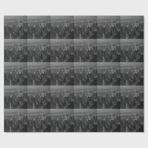 Vintage Old Style New York City Script Wrapping Paper | Zazzle