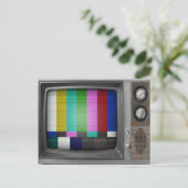 Vintage Old TV Retro Nostalgia Postcard | Zazzle