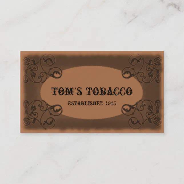 Vintage Old West business card template | Zazzle