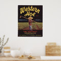 Vintage Old Western Hoe Vegetables Crate Labels Poster | Zazzle