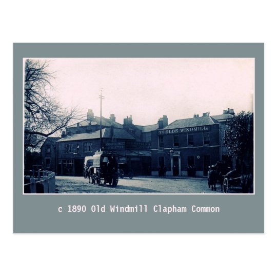 vintage Old Windmill pub Clapham Common Postcard | Zazzle.com