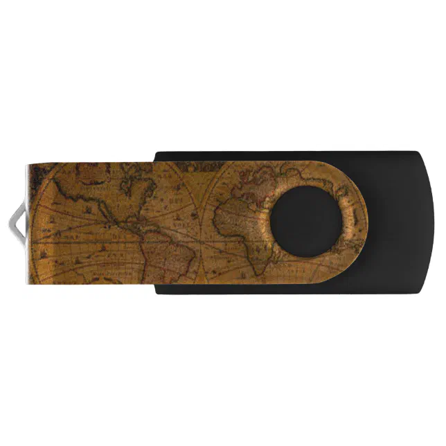 Vintage Old World Map History-lover's Gift USB Flash Drive | Zazzle