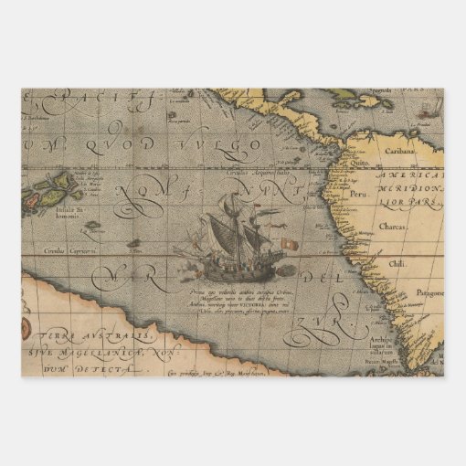 Vintage Old World Maps Wrapping Paper Sheets | Zazzle