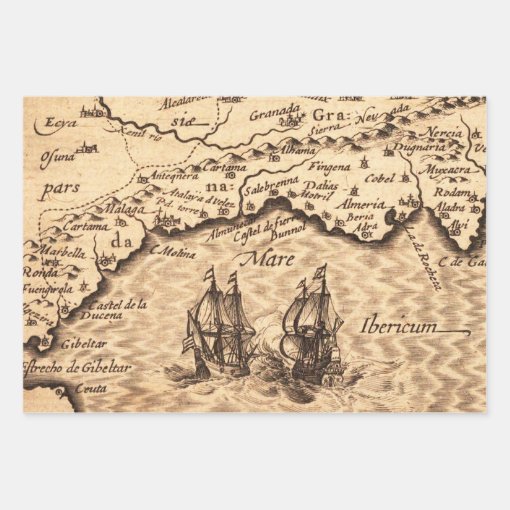 Vintage Old World Maps Wrapping Paper Sheets | Zazzle