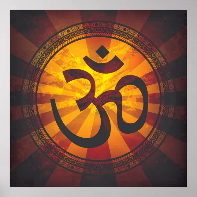 Vintage Om Symbol Print | Zazzle