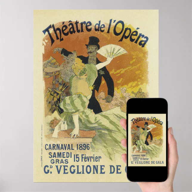 Vintage Opera Posters - Theatre de l'Opera | Zazzle