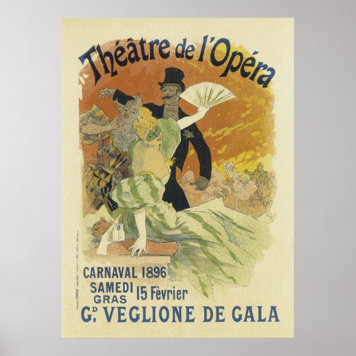 Vintage Opera Posters - Theatre de l'Opera | Zazzle.com