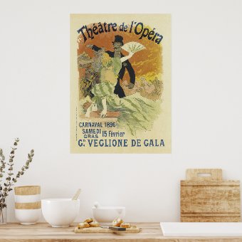 Vintage Opera Posters - Theatre de l'Opera | Zazzle