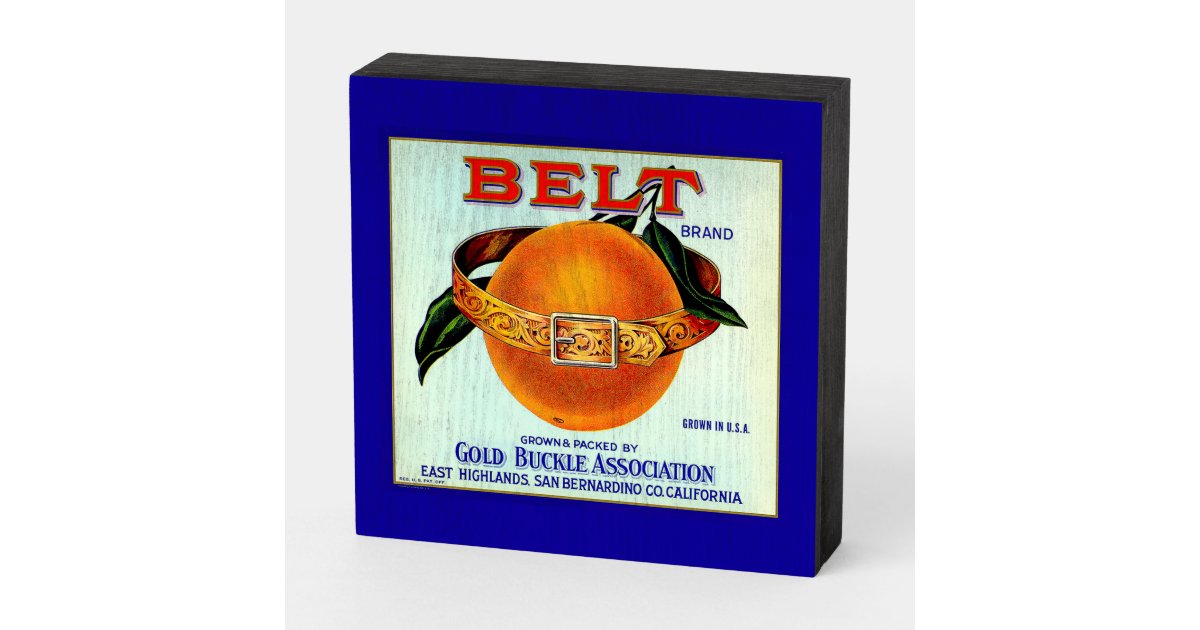Vintage Orange Fruit Crate Label Print Wooden Box Sign | Zazzle