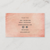 Vintage Orange Rust Paper Business Card | Zazzle