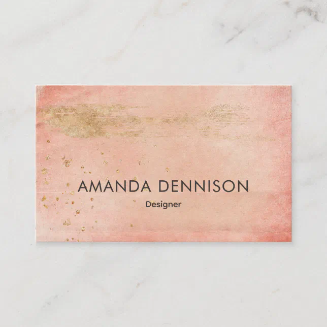 Vintage Orange Rust Paper Business Card | Zazzle