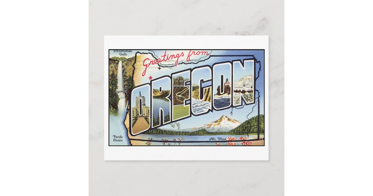 Vintage Oregon Postcard | Zazzle