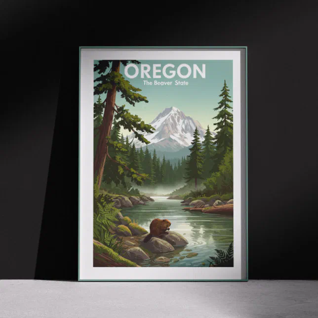 Vintage Oregon Poster | Zazzle