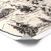 Vintage Oregon Shaped Picture Map Antique Chart | Zazzle