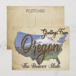 Vintage Oregon State Postcard | Zazzle