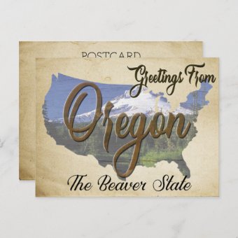 Vintage Oregon State Postcard | Zazzle