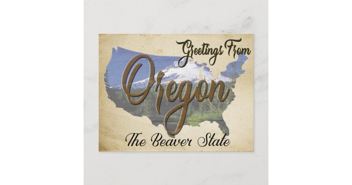 Vintage Oregon State Postcard | Zazzle