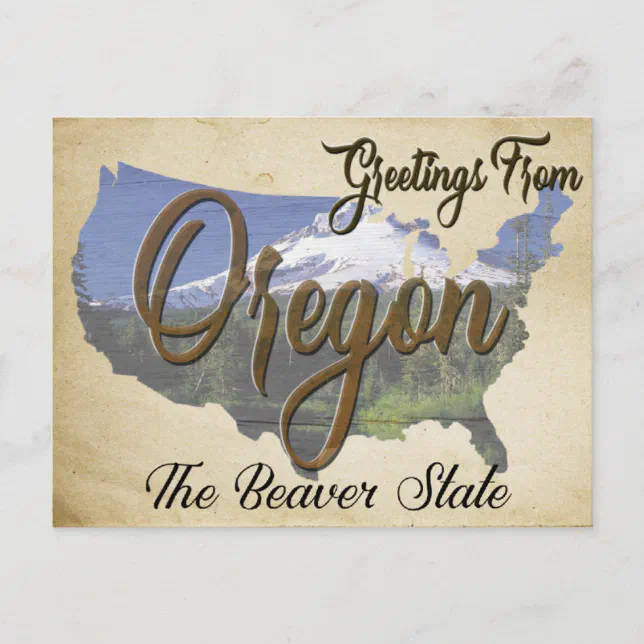 Vintage Oregon State Postcard | Zazzle