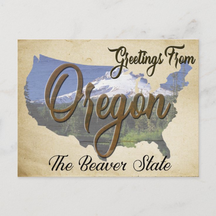 Vintage Oregon State Postcard | Zazzle