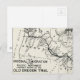 Vintage Oregon Trail Historical Map Postcard | Zazzle