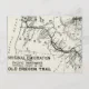 Vintage Oregon Trail Historical Map Postcard | Zazzle