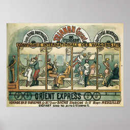 Vintage Orient Express Poster | Zazzle