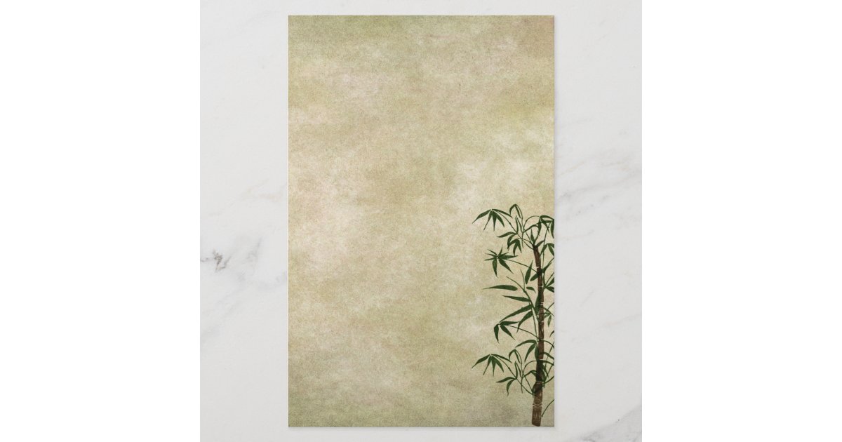 Vintage Oriental Bamboo 1 Stationery | Zazzle