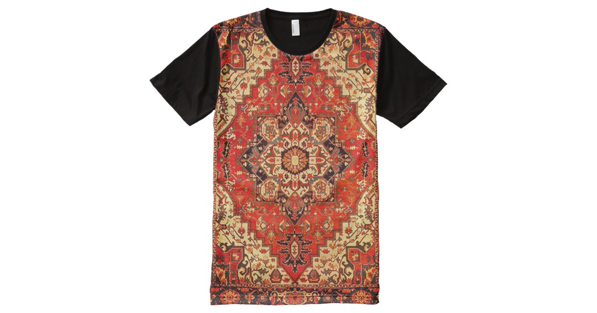 Vintage Oriental Persian Rug T-Shirt v2 | Zazzle