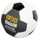 Vintage Original Black Leather Birth Year Soccer Ball | Zazzle