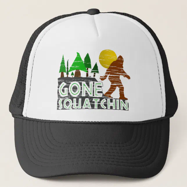 Vintage Original Gone Squatchin Design Hat | Zazzle