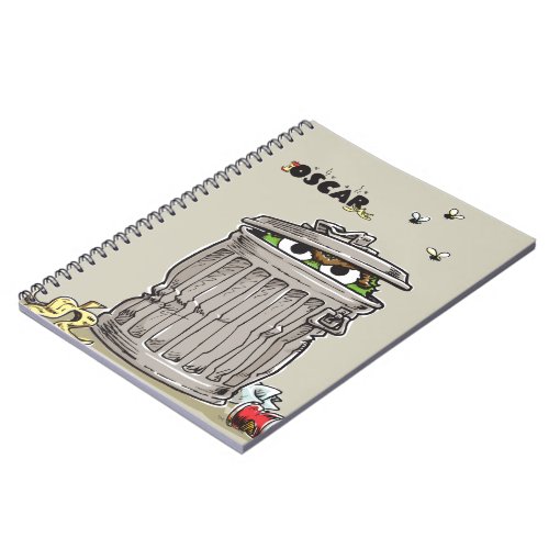 Vintage Oscar in Trash Can Notebook | Zazzle