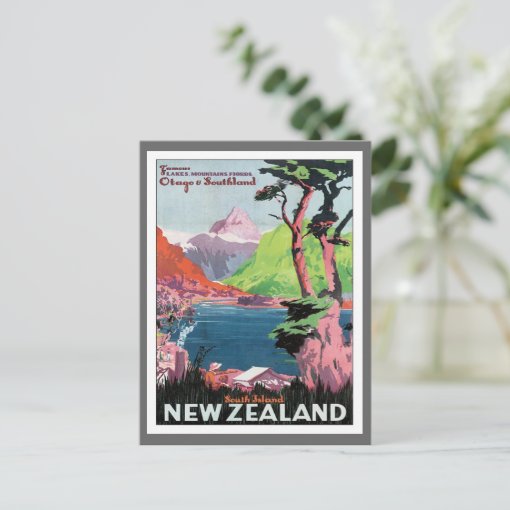 Vintage Otago New Zealand Postcard | Zazzle