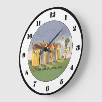 Vintage Outhouse Clock | Zazzle