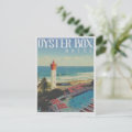 Vintage Oyster Box Lighthouse Travel Postcard | Zazzle