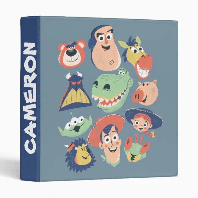 Vintage Painted Toy Story Characters Binder | Zazzle