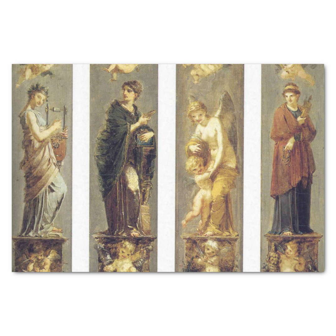 Vintage Painting of Angels Tissue Paper | Zazzle