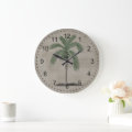 Vintage Palm Tree Large Clock | Zazzle