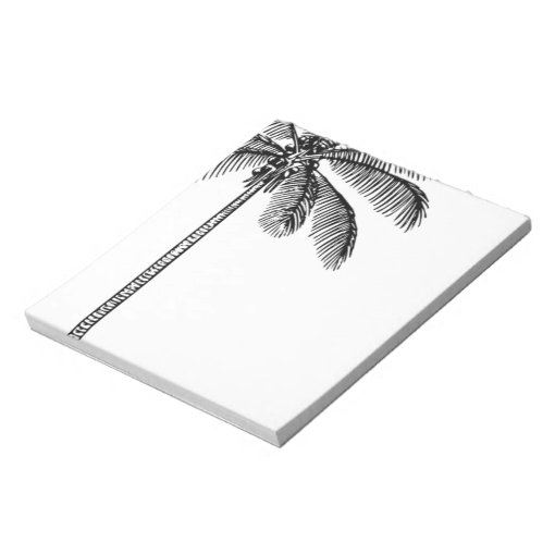 Vintage Palm Tree Notepad | Zazzle