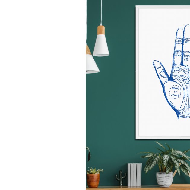 Vintage Palmistry Chart Palm Reading Poster | Zazzle
