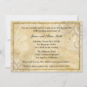 Vintage Parchment Anniversary Invitation | Zazzle