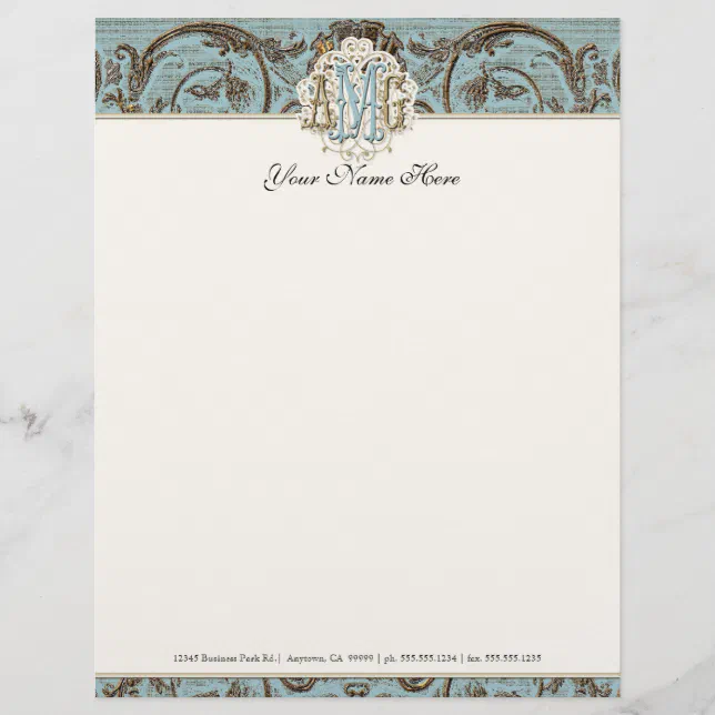 Vintage Parchment Look Letterhead Resume Paper | Zazzle